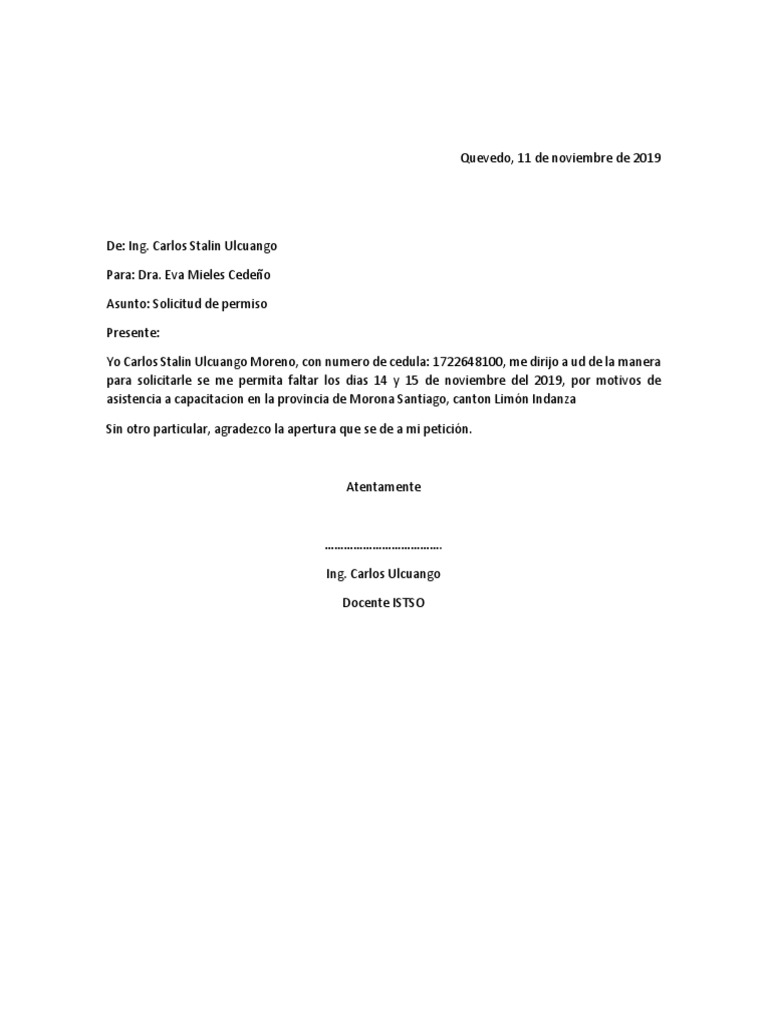 Oficio Permiso PDF | PDF