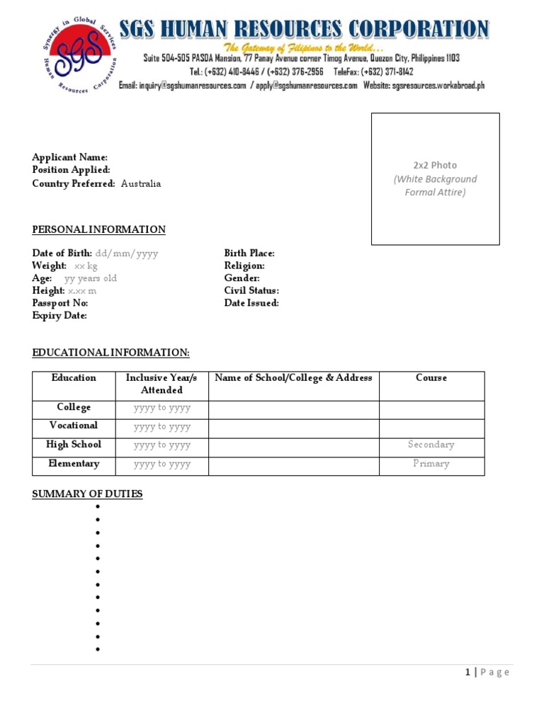 SGS Formatted Resume | PDF | Learning