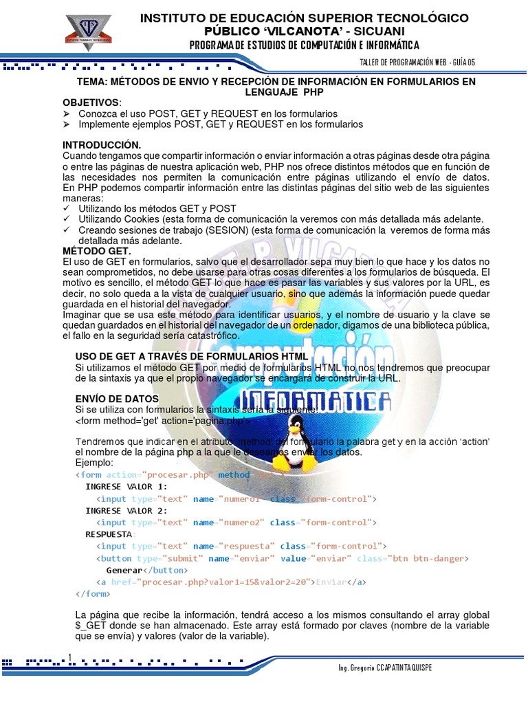Taller de Programacion Web | PDF | Php | Cookie HTTP