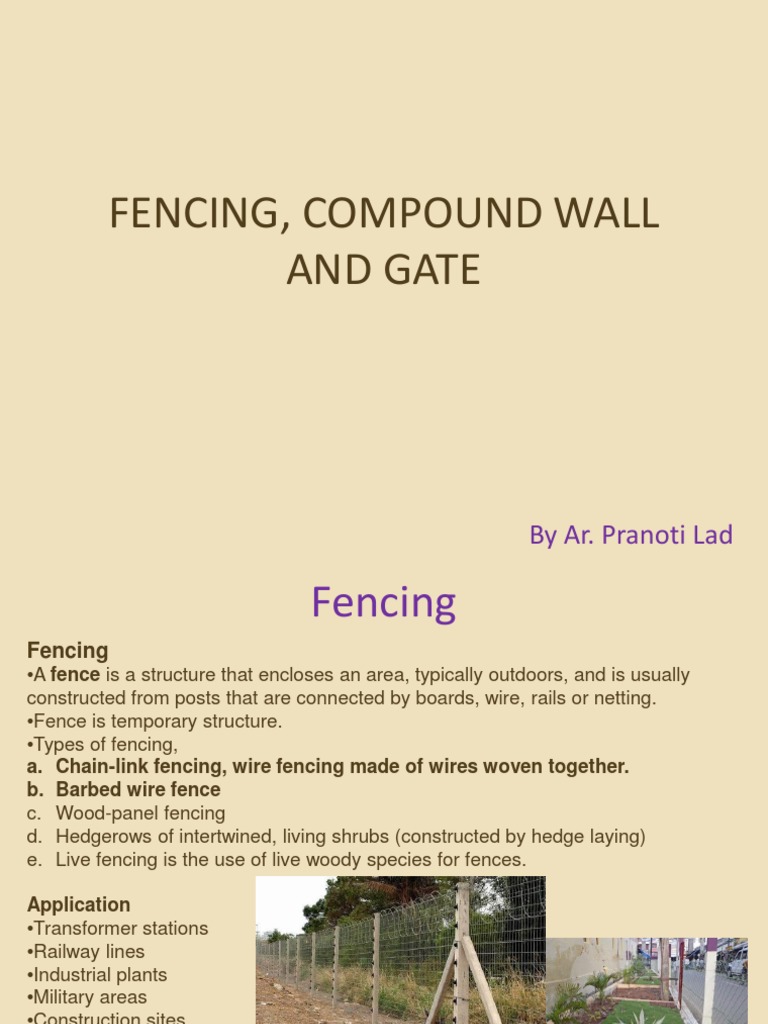 Compound Wall Fencing Solutions | PDF | Building Materials | Building ...