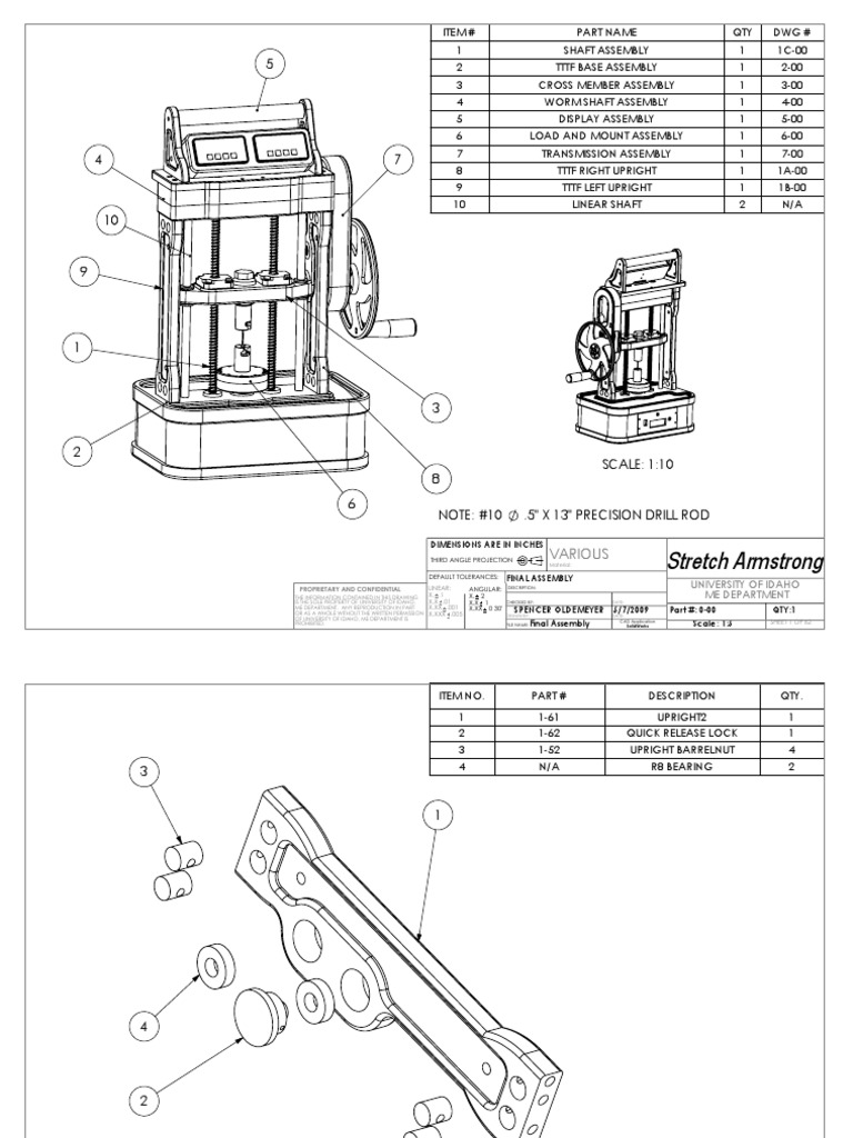 Final Drawing Packet PDF | PDF | Gear | Computer Aided Design