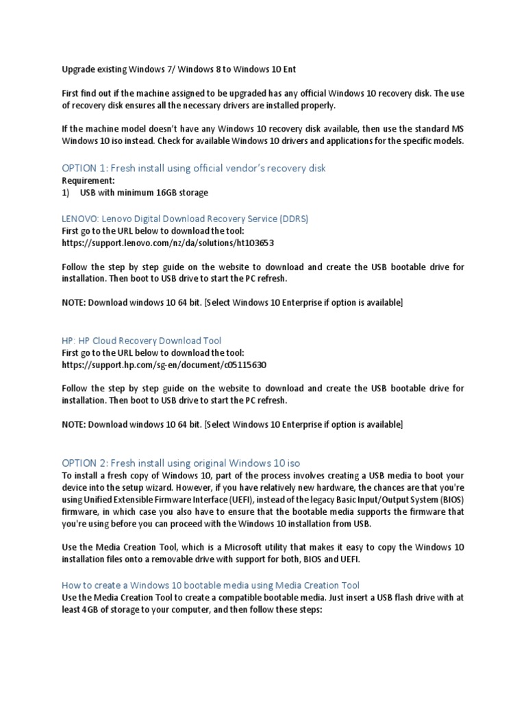 Upgrade Windows 7 To Windows 10 | PDF | Windows 10 | Booting