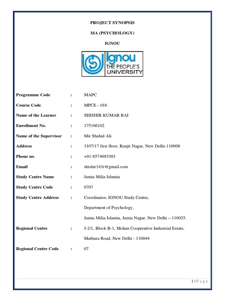 Research Synopsis MPC 016-1 PDF | PDF | Rape | Victimisation