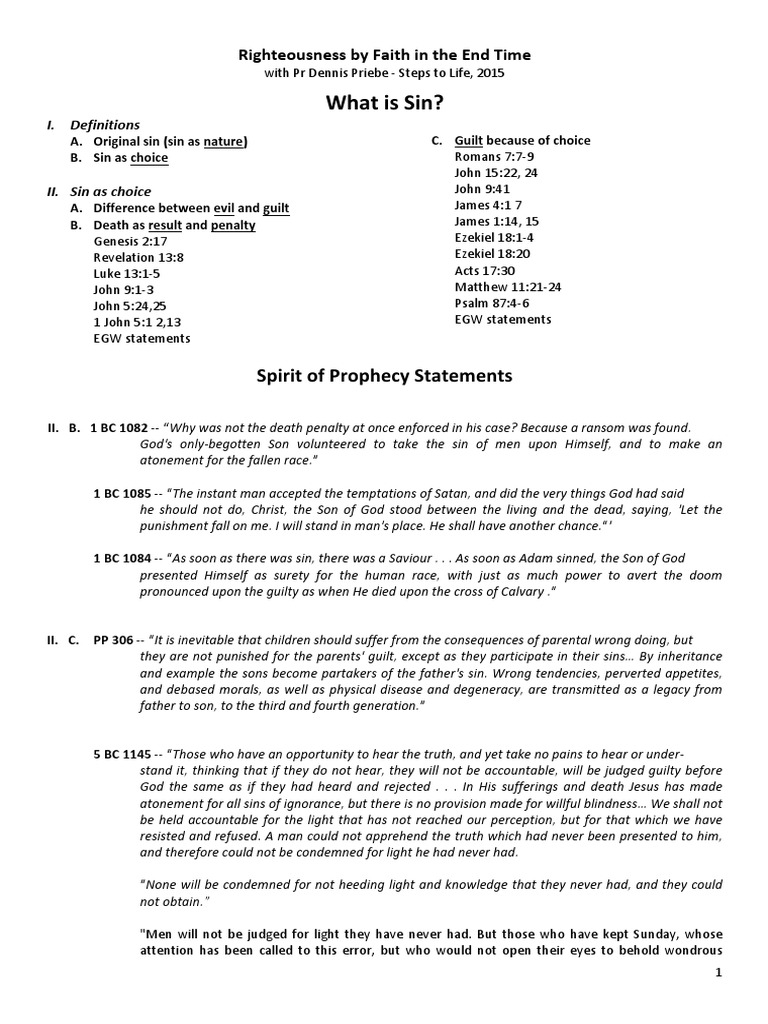 2 What Is Sin PDF | PDF | Sin | Religious Belief And Doctrine