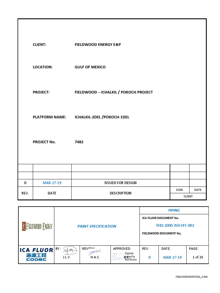 7482-1000-250-SPC-002-Paint Spec | PDF | Paint | Abrasive
