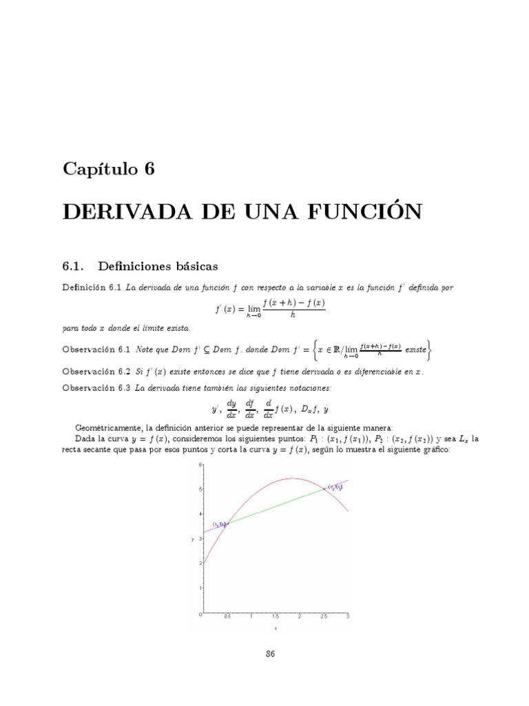 Derivadas | PDF | Derivado | Pendiente