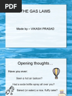 GAS LAWS Notes PDF | PDF | Gases | Applied And Interdisciplinary Physics