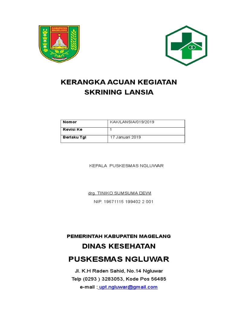 Kak Screening Lansia | PDF