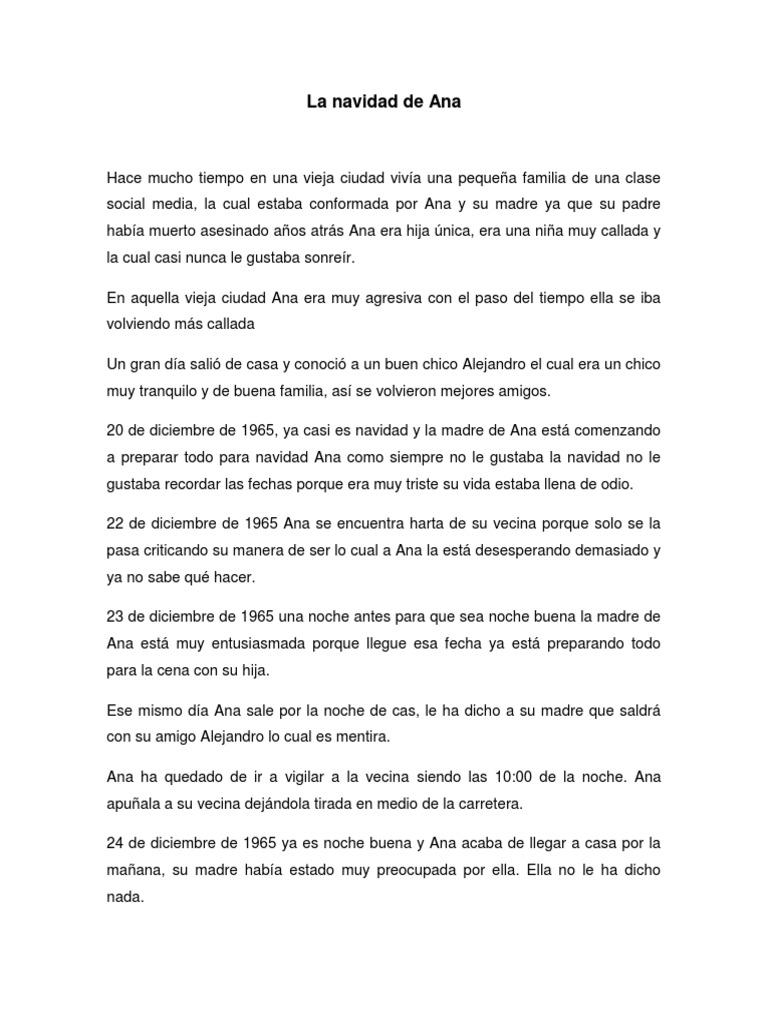 La Navidad de Ana | PDF | Ciencias sociales | Poesía