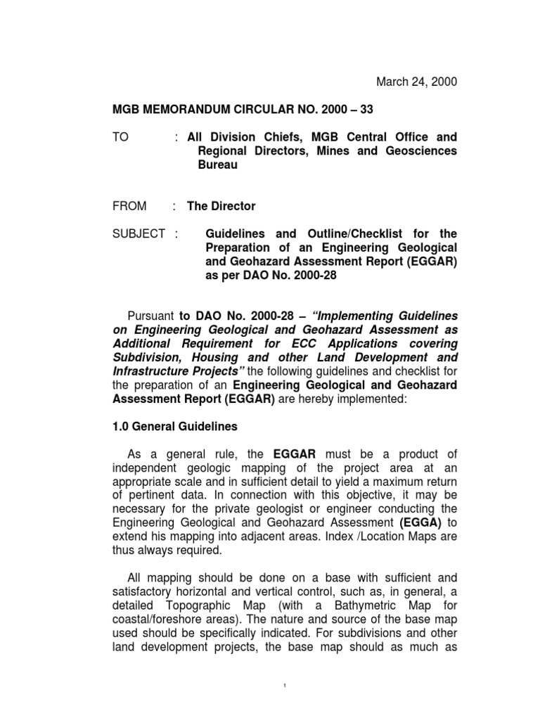 MGB MC 2000-33 | Download Free PDF | Landslide | Geology