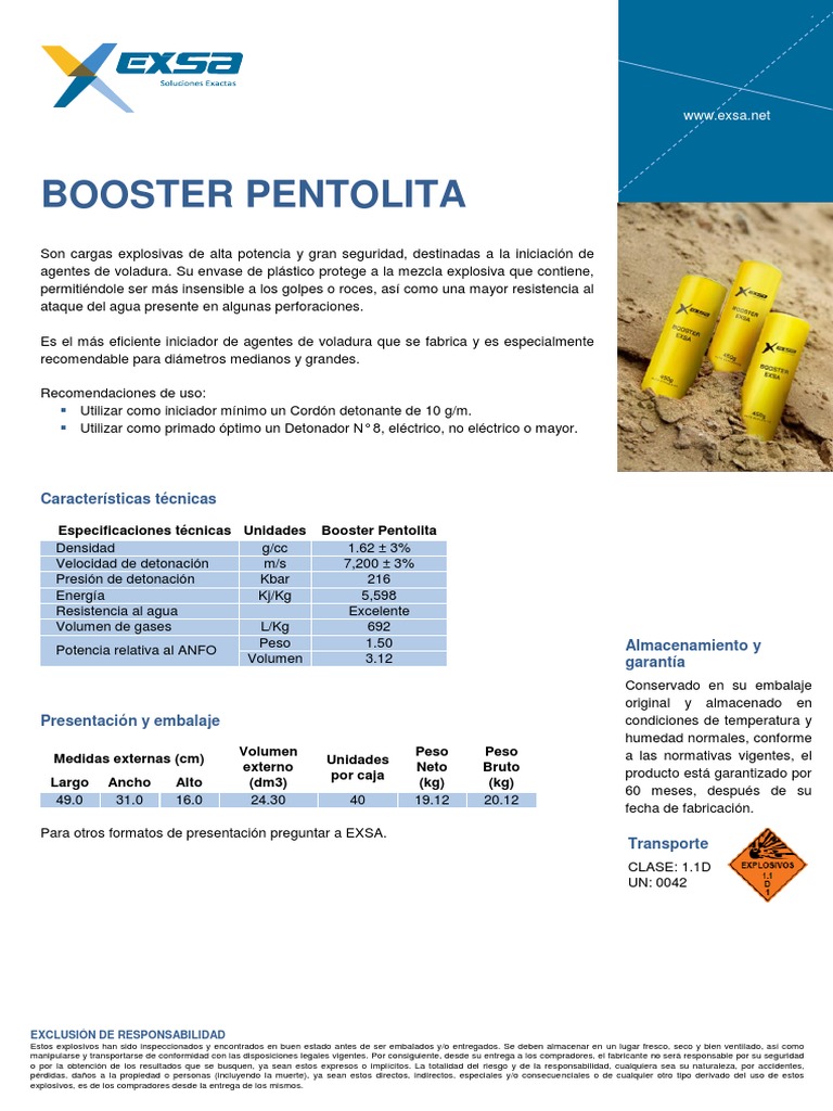 Booster de Pentolita - Pdfquiroz | PDF | Materiales | Naturaleza