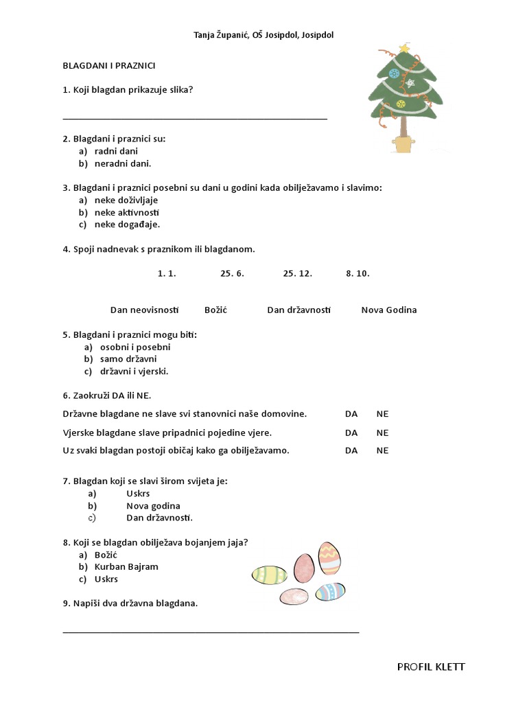 Blagdani I Praznici | PDF