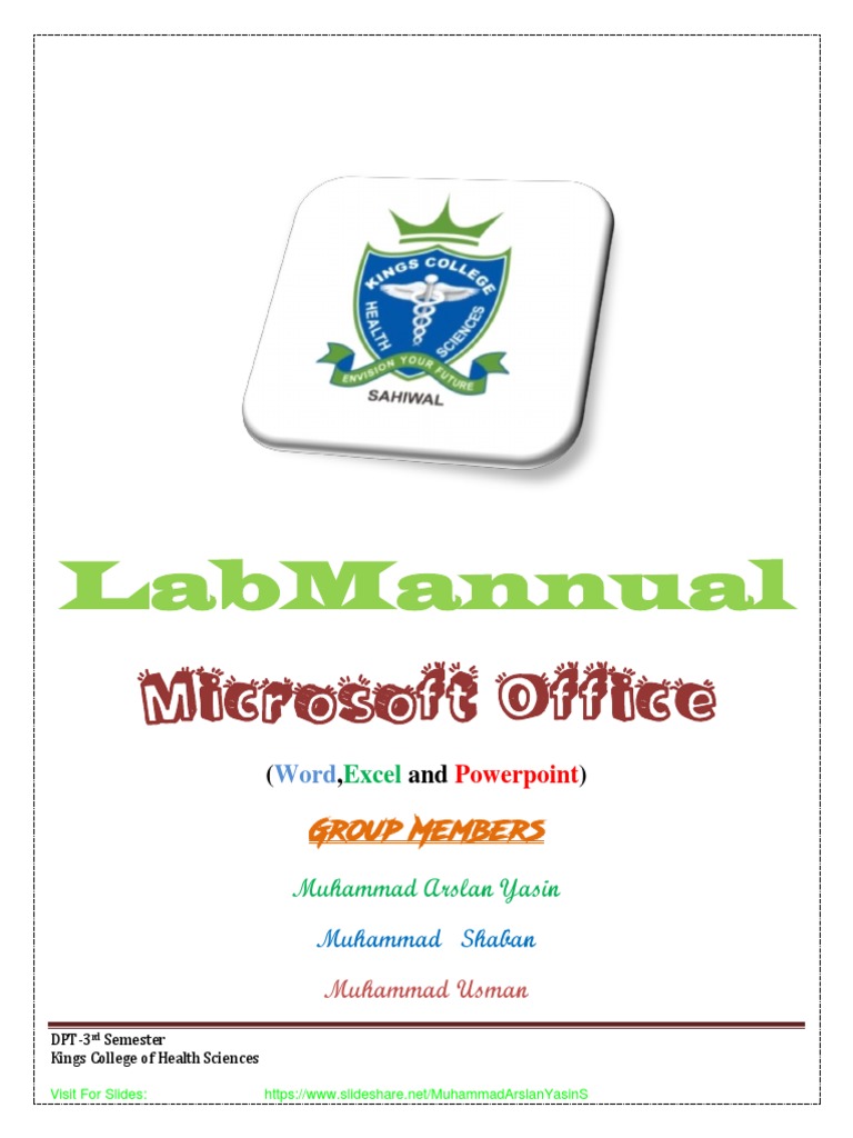 Computer Manual (Practical) | PDF | Microsoft Word | Page Layout