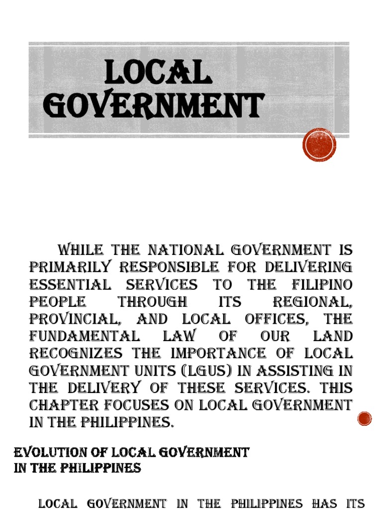 Local Goverment Report | PDF | Local Government | Public Sphere
