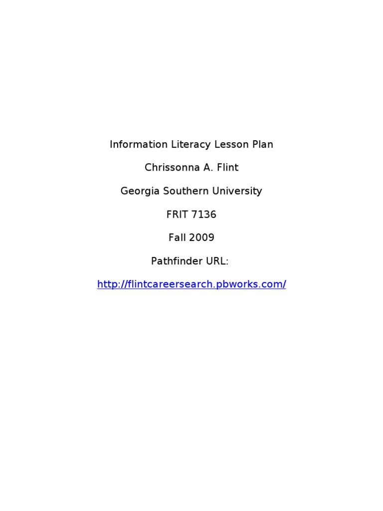 7th Grade Information Literacy Plan | PDF | Information Literacy | Mass ...