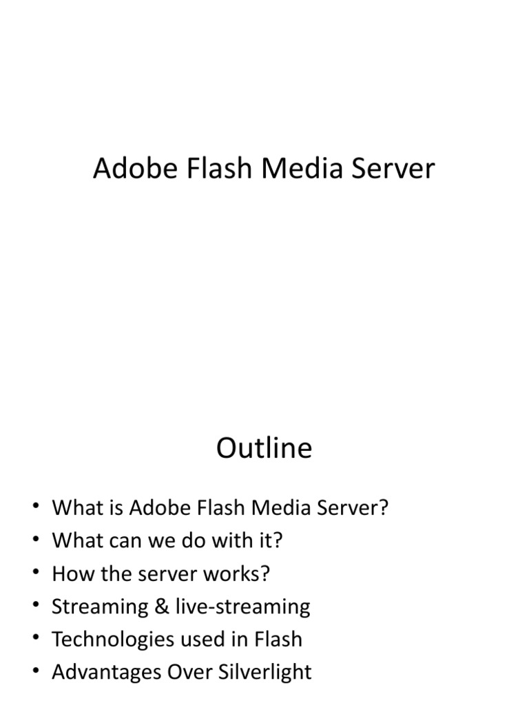 Adobe Media Server | PDF | Adobe Flash | Streaming Media