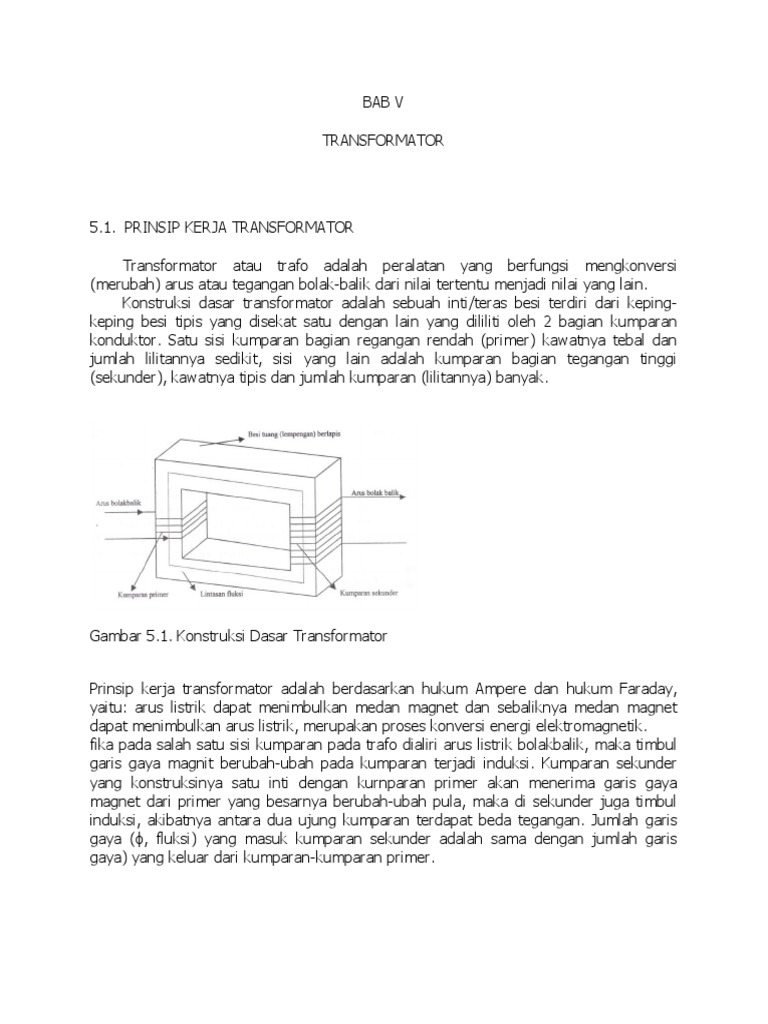 Materi TTL Bab v. Transformator | PDF
