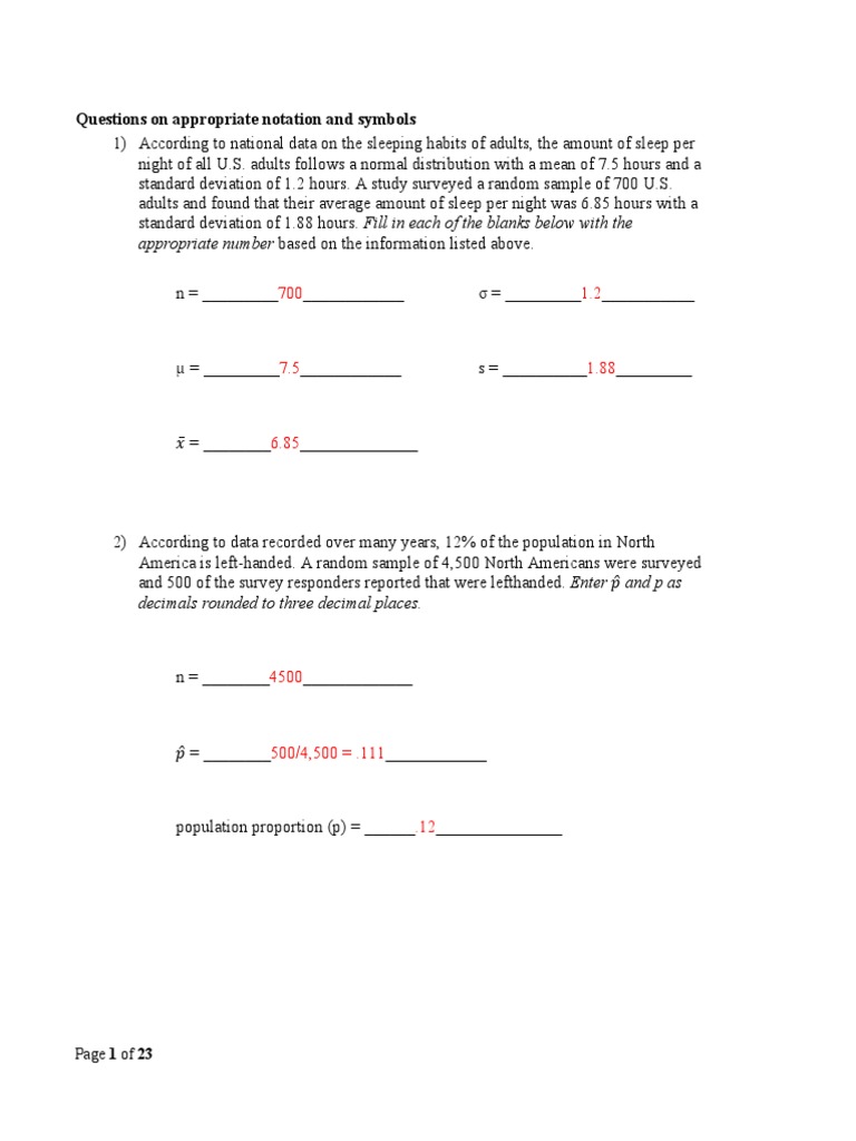 STAT100_Fall19_Test_2_ANSWERS_Practice_Problems.pdf | P Value ...