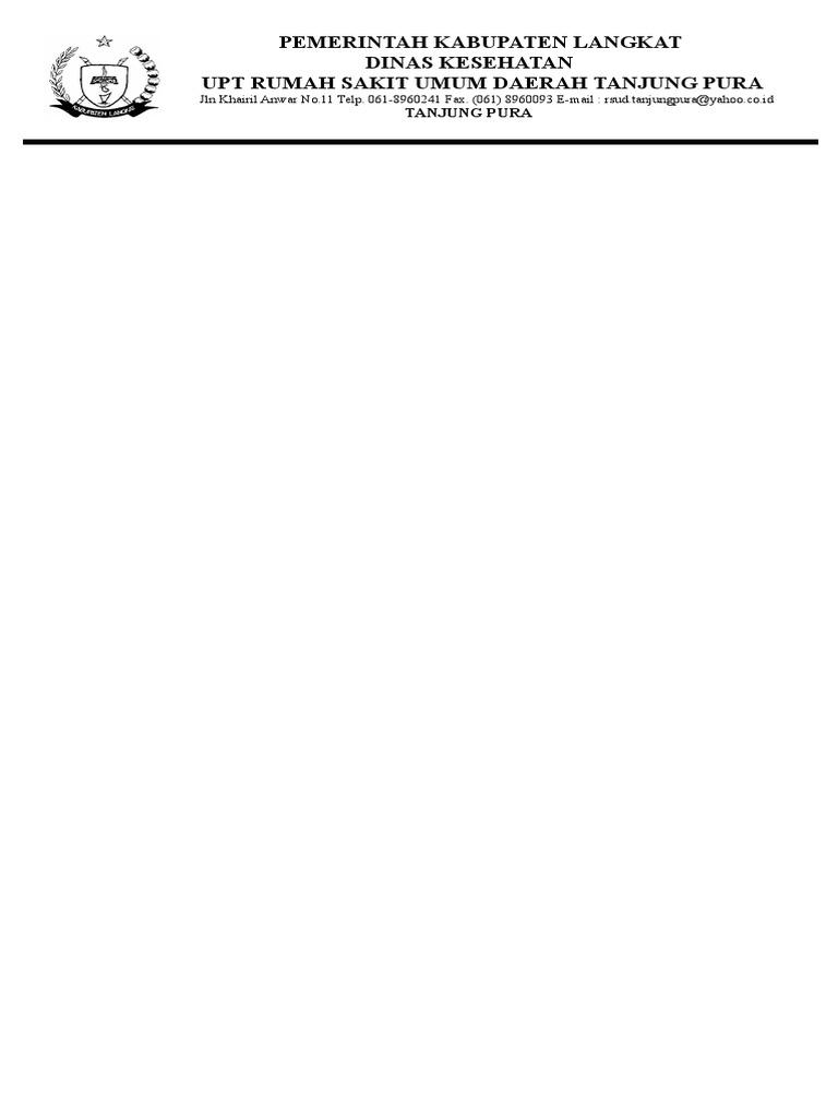 Format Cop Surat Rsud | PDF | Kesehatan Holistik