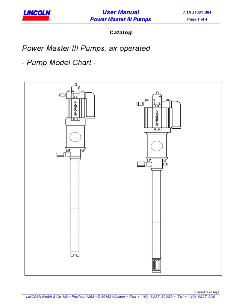 En Power Master III | PDF | Pump | Pipe (Fluid Conveyance)
