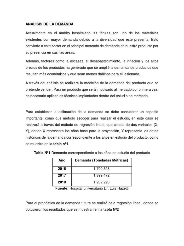 Análisis de La Demanda | PDF | Oferta (economía) | Demanda