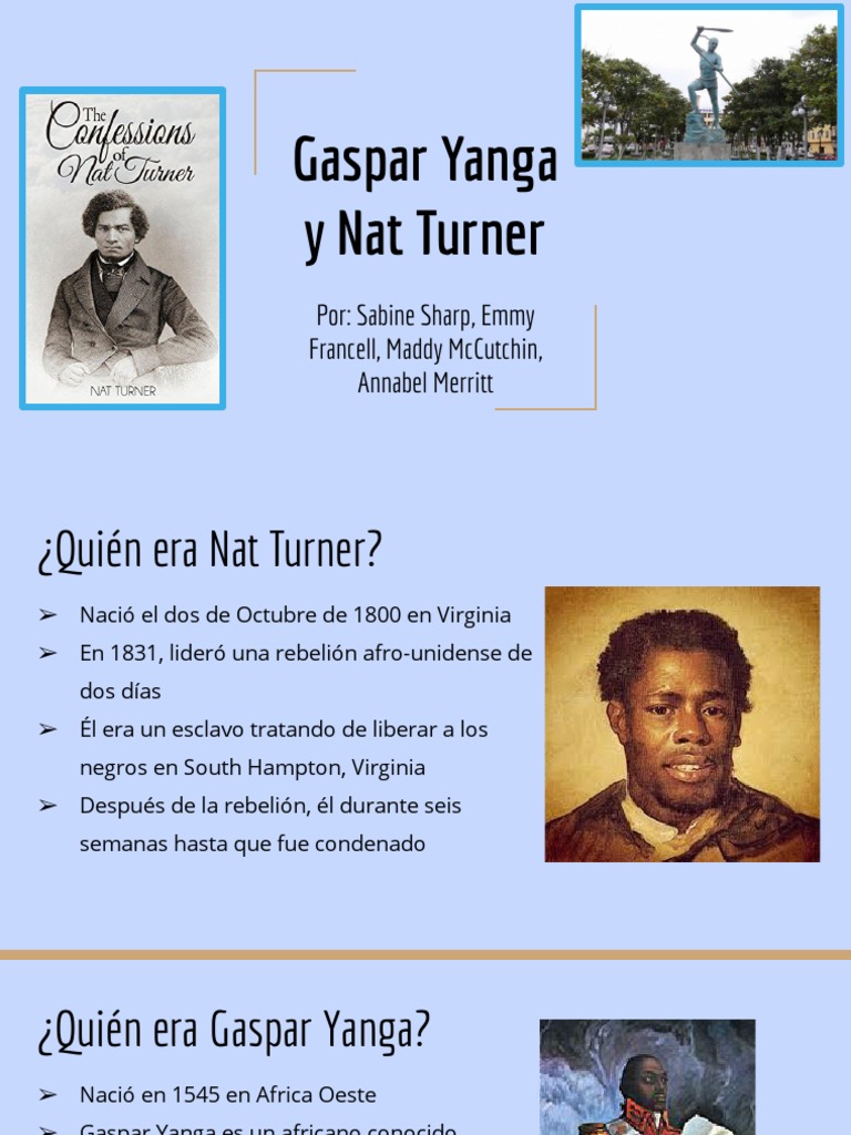 Gaspar Yanga y Nat Turner | PDF
