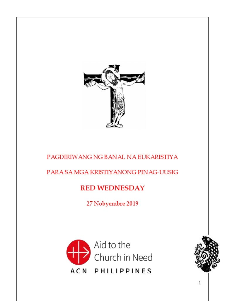 Misa para Sa Red Wednesday Tagalog | PDF
