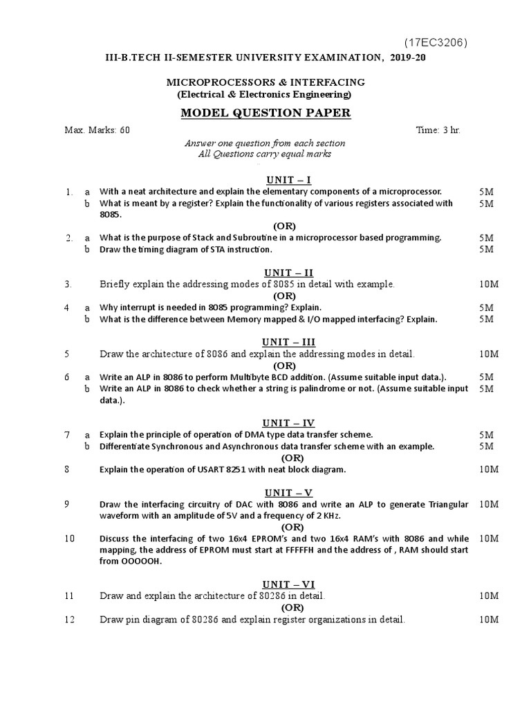 Mpa Model Question Paper 2019-20 | PDF | Input/Output | Areas Of ...