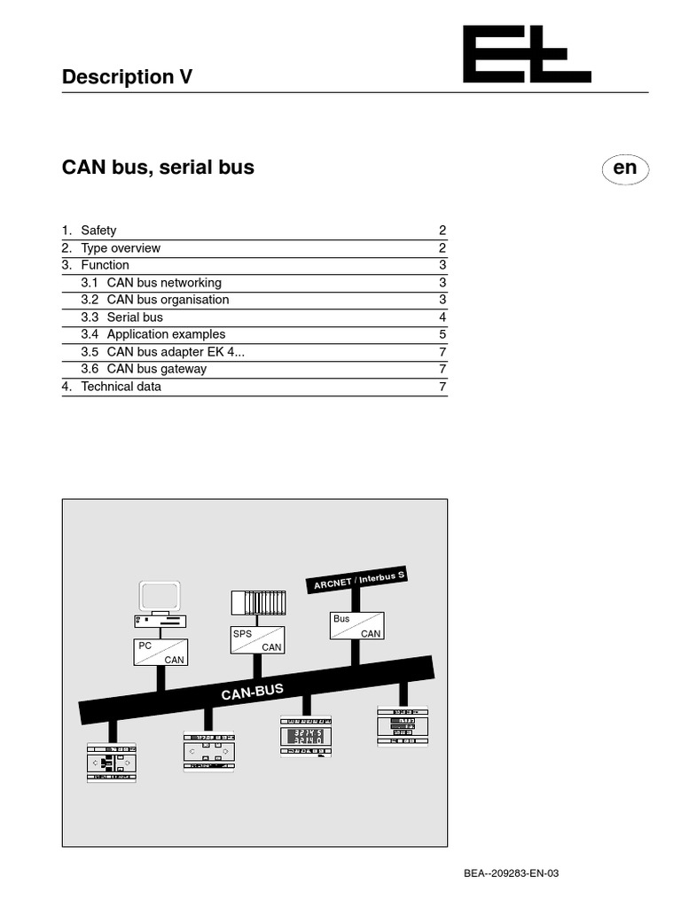CAN bus and serial bus networking | PDF | Computer Terminal | Programmable Logic Controller