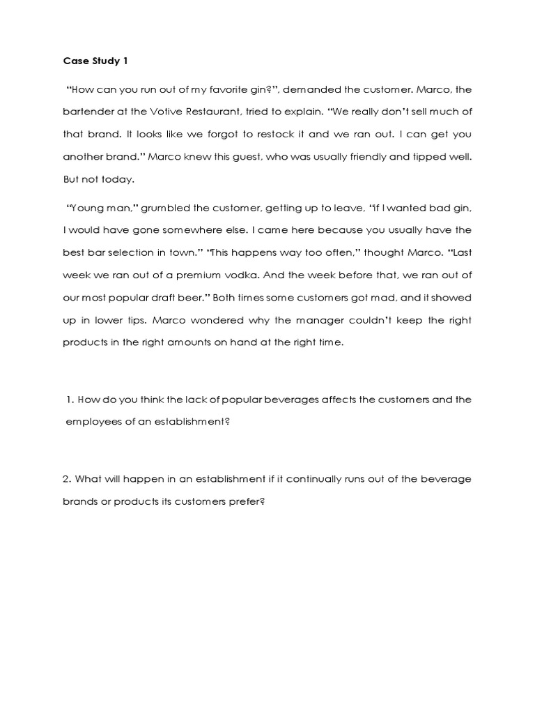 Case Study Finals | PDF