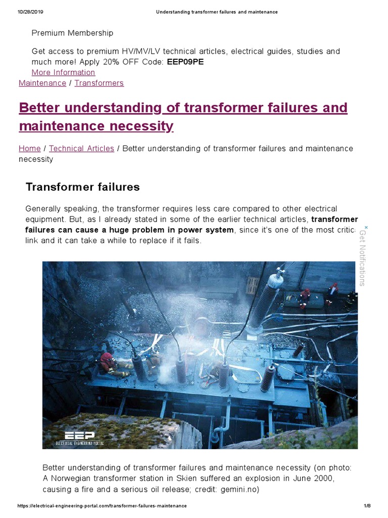 Understanding Transformer Failures and Maintenance | PDF | Transformer ...