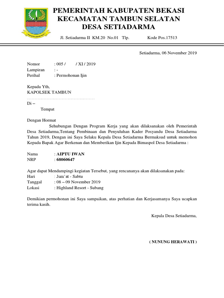 Surat Permohonan Pendampingan | PDF