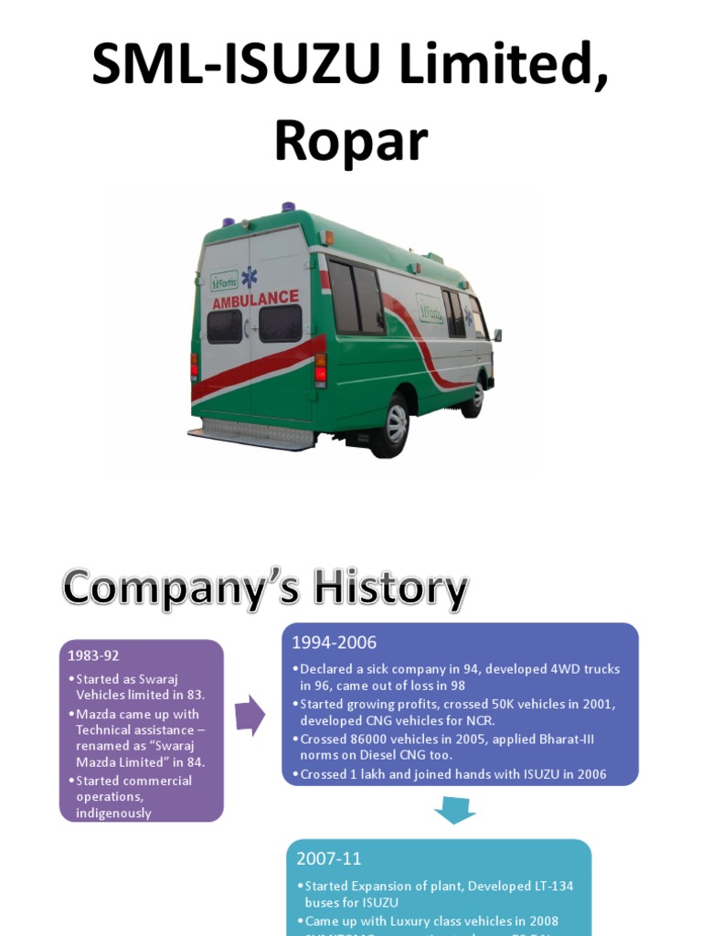 SML Isuzu Limited | PDF | Car | Automotive Technologies