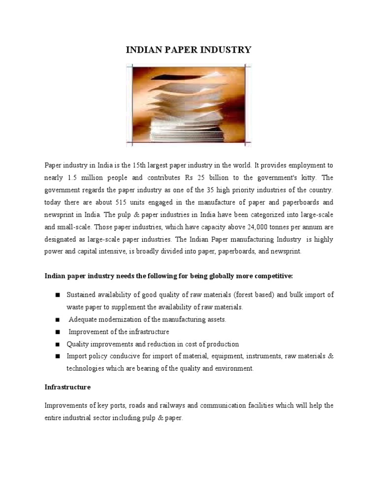 Ballarpur: India's Paper Industry Leader | PDF | Paper | Paperboard
