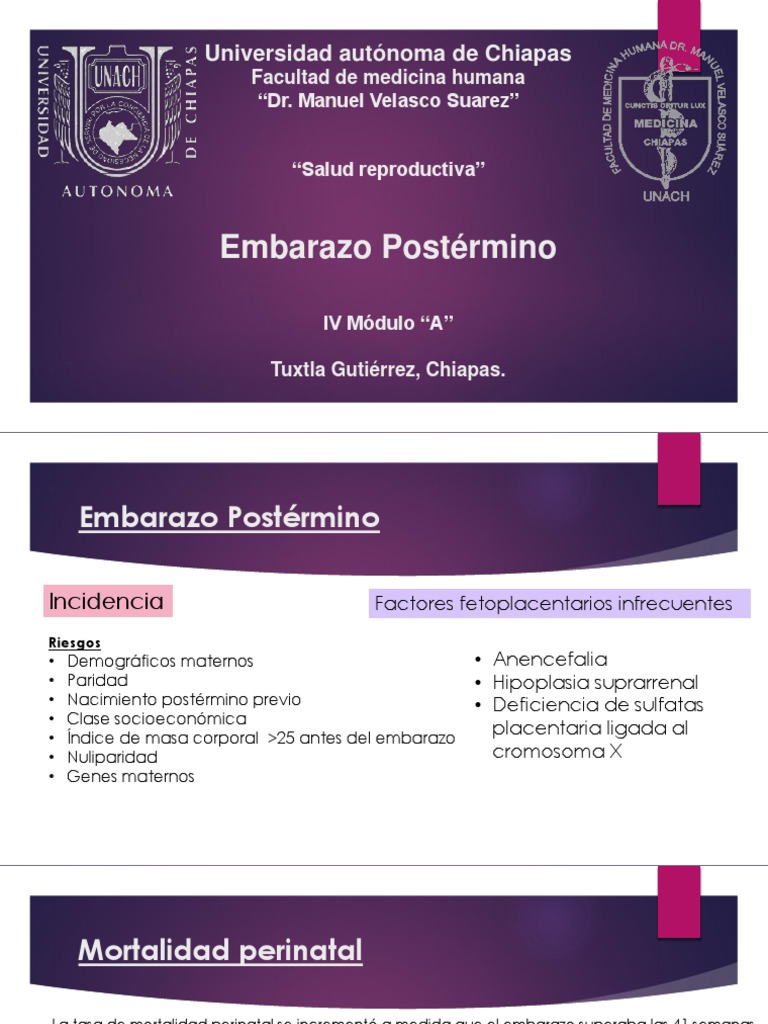 Embarazo Postérmino | PDF | El embarazo | Parto