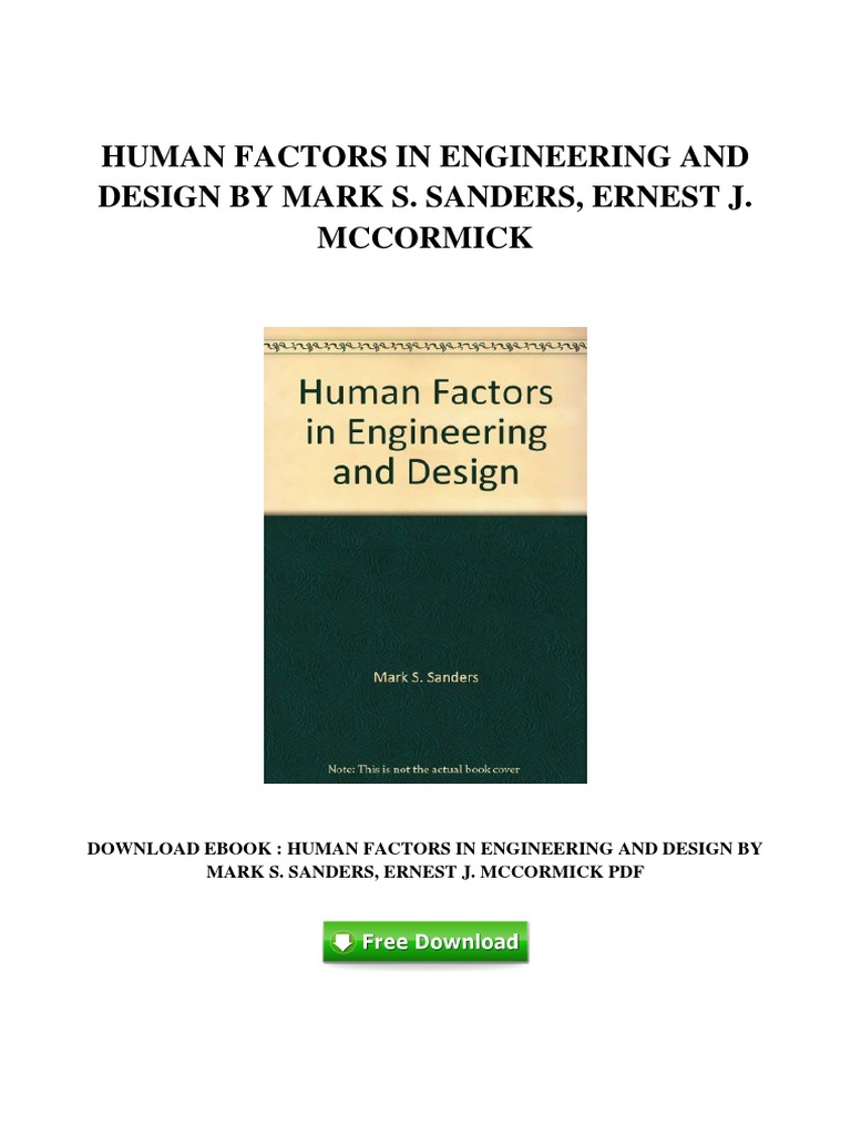 Human Factors in Engineering eBook Download | PDF | E Books | Communication