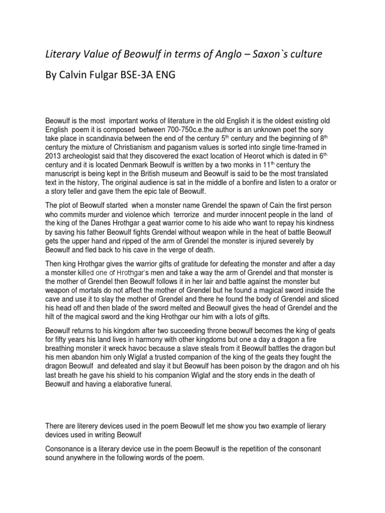 Bewoulf | PDF | Beowulf | Geats