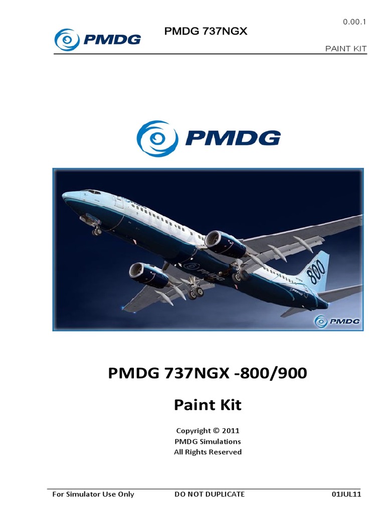 PMDG 737 Paint Kit | PDF | Adobe Photoshop | Copyright
