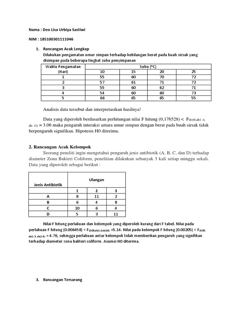 Soal RAL RAK Nested | PDF