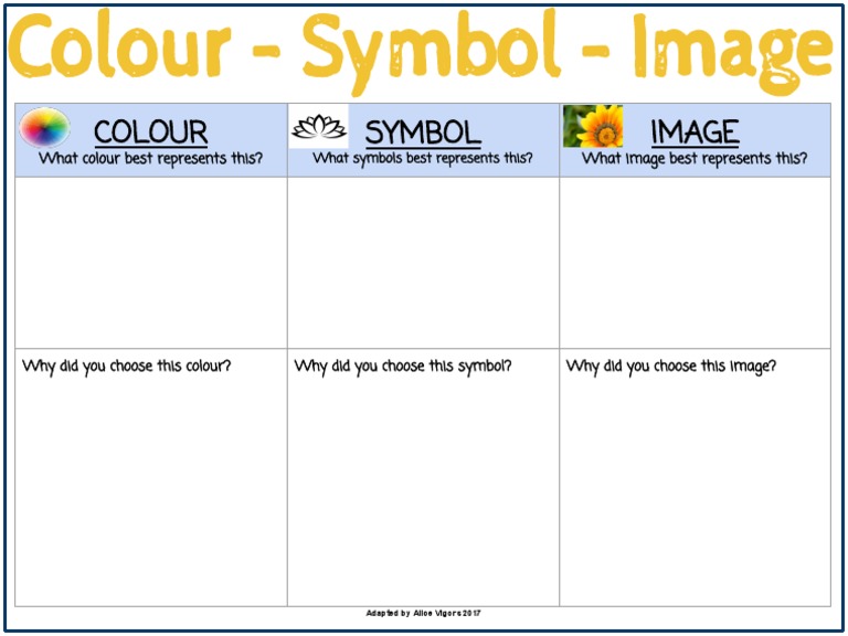 Colour Symbol Image Template PDF | PDF
