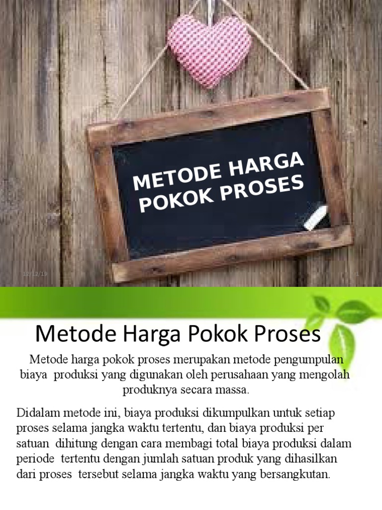 PERTEMUAN 13 - Metode Harga Pokok Proses.+Lat (Bu Okta) | PDF