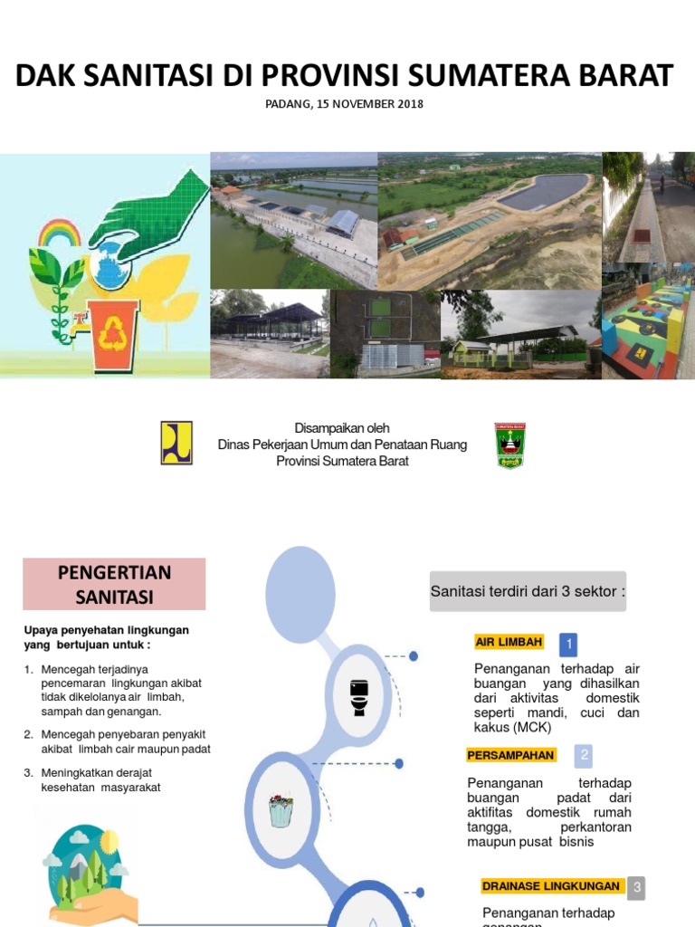 Bahan Tayang Pertemuan Percepatan Sanitasi Permukiman Dinkes 15112018 | PDF | Sains & Matematika
