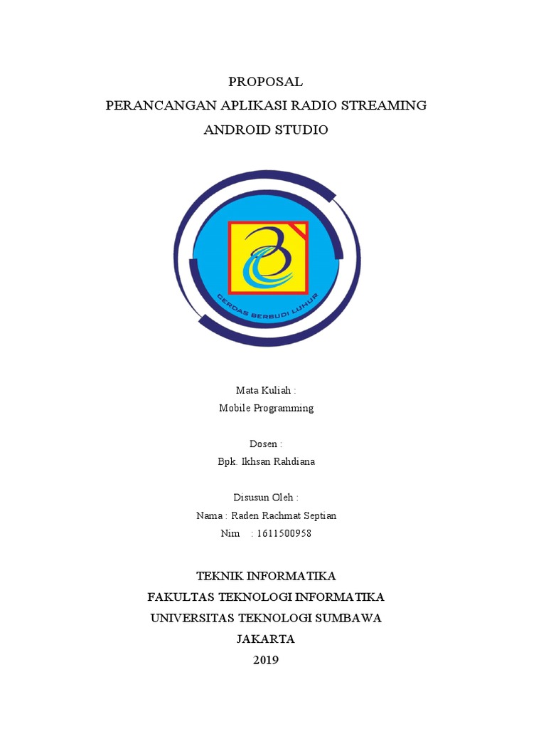 Contoh Proposal Aplikasi | PDF