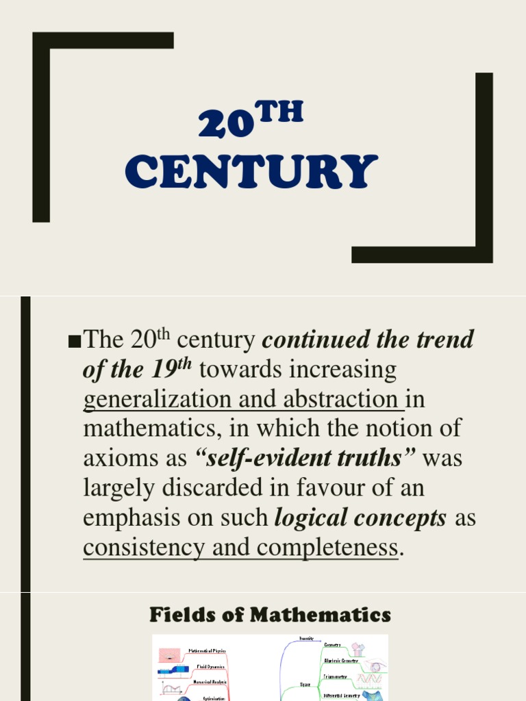 20th Century | PDF | Number Theory | Geometry