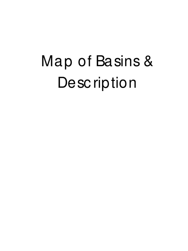 Map of Basins & Description | PDF | Bodies Of Water | Geomorphology