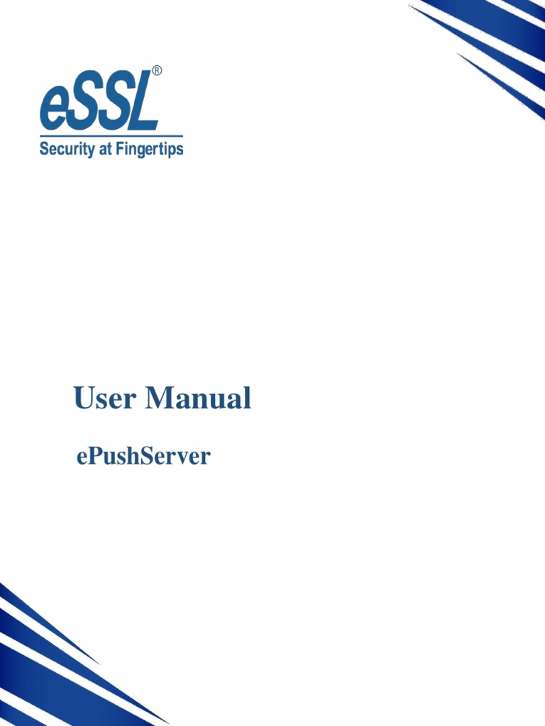 EPush Server User Manual Essl | PDF | Operating System | Databases