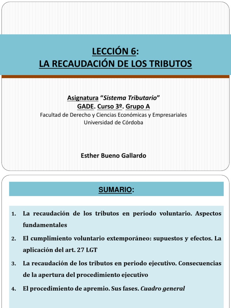 Leccion 6 Procedimiento Recaudacion | PDF | Pagos | Bancos