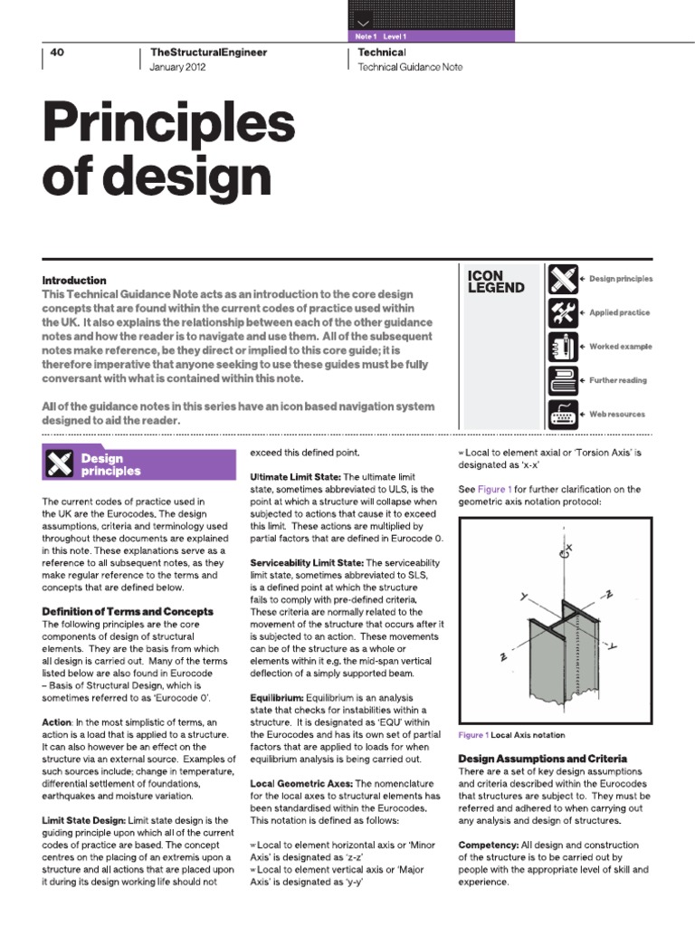 Technical Guidance Notes - 1 Principles of Design | PDF