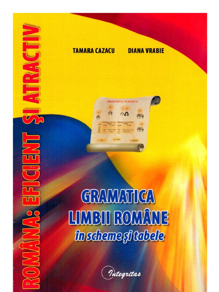 Gramatica Limbii Romane in Scheme Si Tabele | PDF