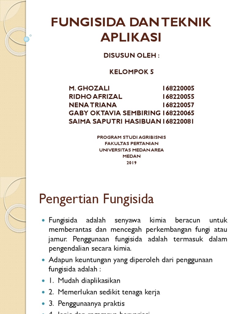 Pengertian dan Contoh Fungisida | PDF